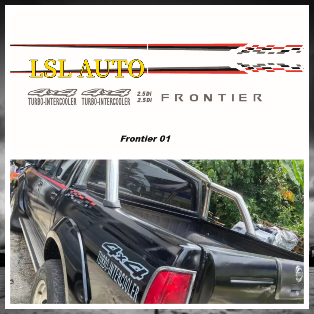 Nissan Frontier Car Side Body Sticker (1 Set) - Pelekat Frontier Stiker ...
