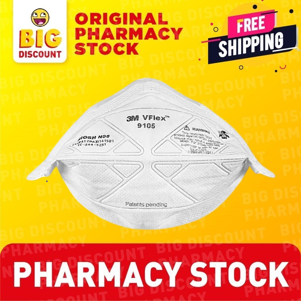 3M 9105 VFlex N95 NIOSH Respirator Face Mask (1pcs) | Shopee Malaysia