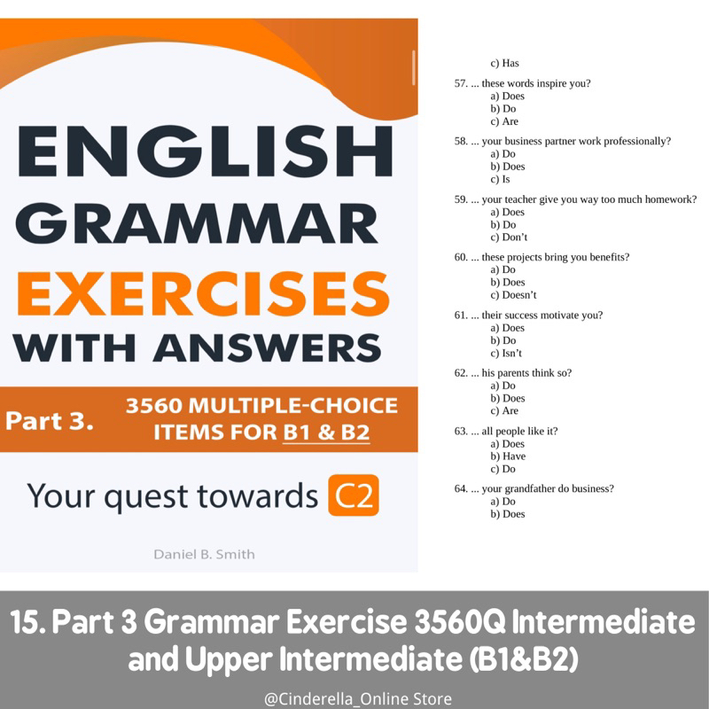 A54_📕🔥English Grammar Exercise Paper Workbook｜17 books｜🎁 full set with ...