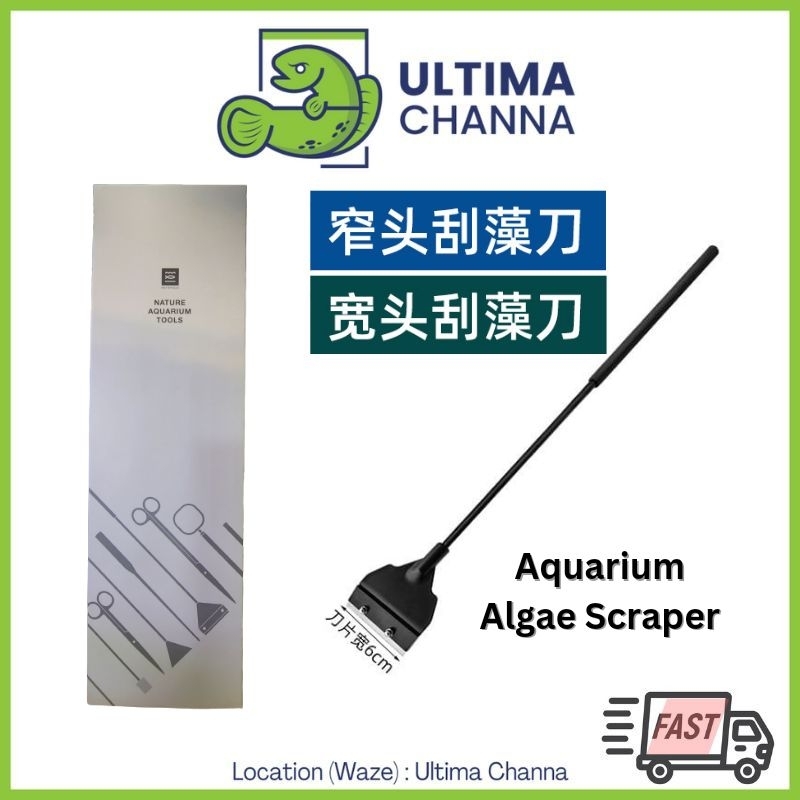 MoFish Aquarium Algae Scraper (with Blade) - remove algae in planted ...
