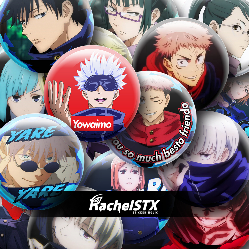 Jujutsu Kaisen button badge anime collection gojo satoru yuji itadori ...