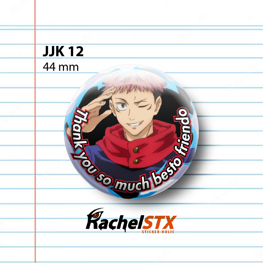 Jujutsu Kaisen button badge anime collection gojo satoru yuji itadori ...