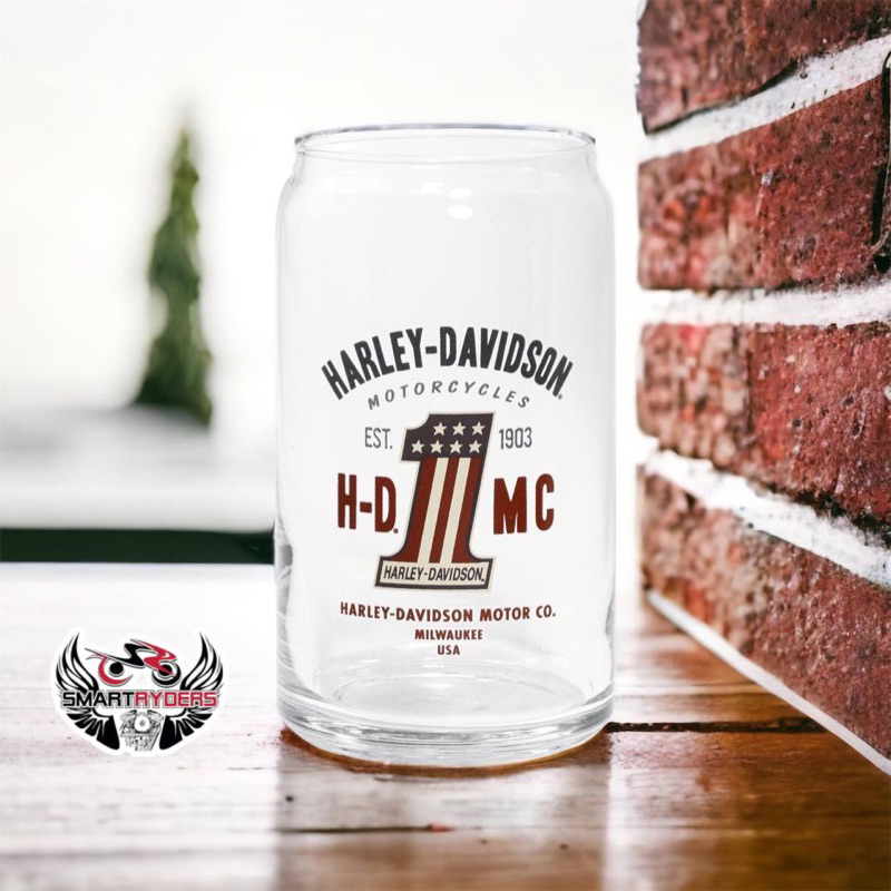 96892-16V Harley-Davidson® HDMC #1 Logo 16 oz Soda Can Glass | Shopee ...