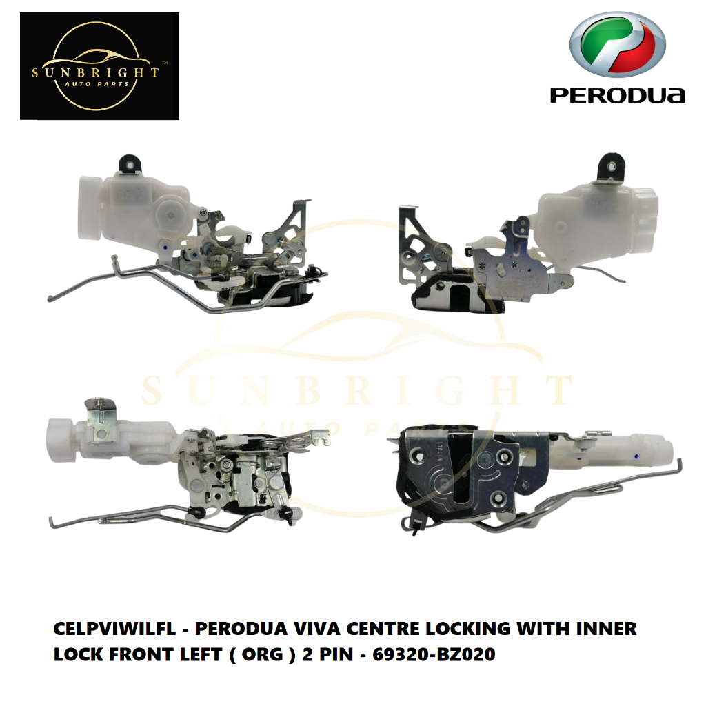 PERODUA VIVA CENTRE LOCKING WITH INNER LOCK FRONT LEFT ( ORG ) 2 PIN ...