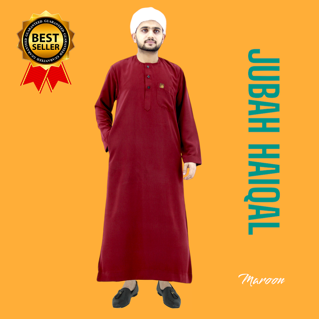 🔥JUBAH COLLAR LELAKI IMAM BUTANG UMRAH KOSHIBO/TAHFIZ HAIQAL HIGH ...