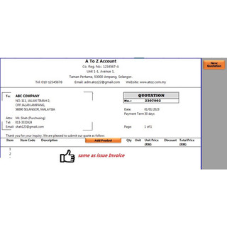 Invoice+DO+Quotation *Easy ADD your PRODUCT* FOC SOA (Statement of ...