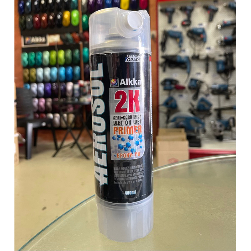 400ml Aikka 2K Epoxy Primer Grey Wet To Wet Aerosol Spray Paint | Shopee Malaysia