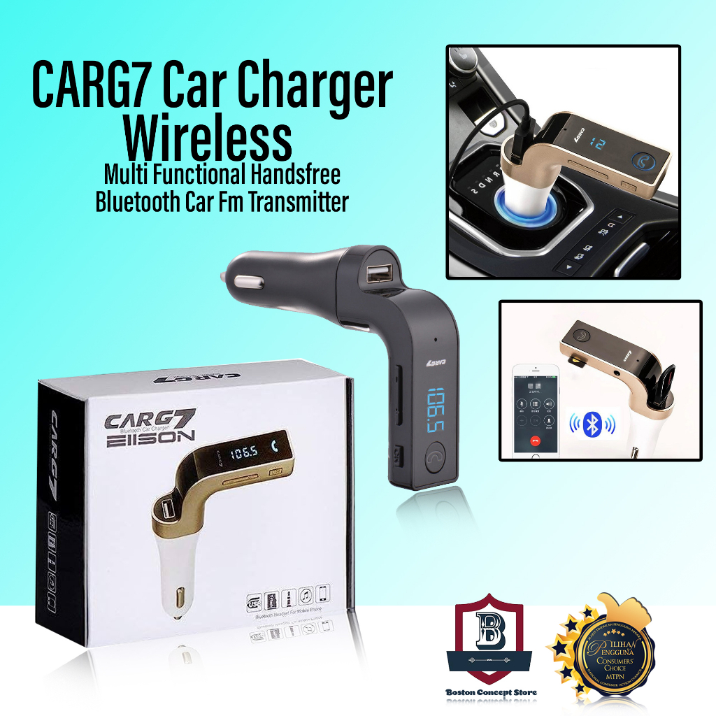 CARG7 M1 M7 M12 Multi Functional Handsfree Bluetooth Car Fm Transmitter ...