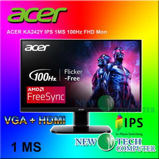 Acer KA242Y 23.8 inch FHD IPS 100Hz 1ms 250nits HDMI+VGA) KA242 3 Years ...