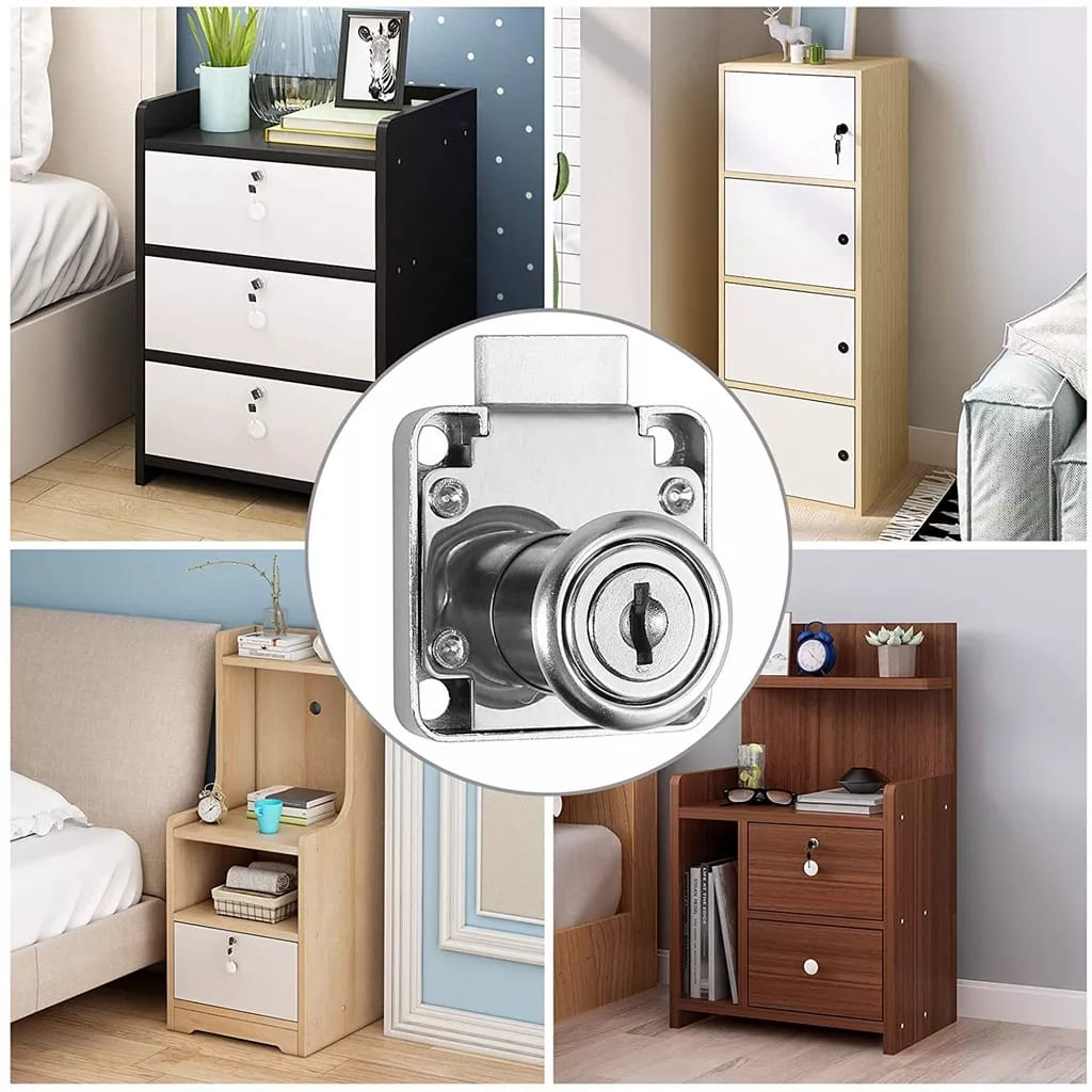 SQUARE DRAWER LOCK WITH FOLDING KEY EASY MOUNTED FOR DRAWER USE ...