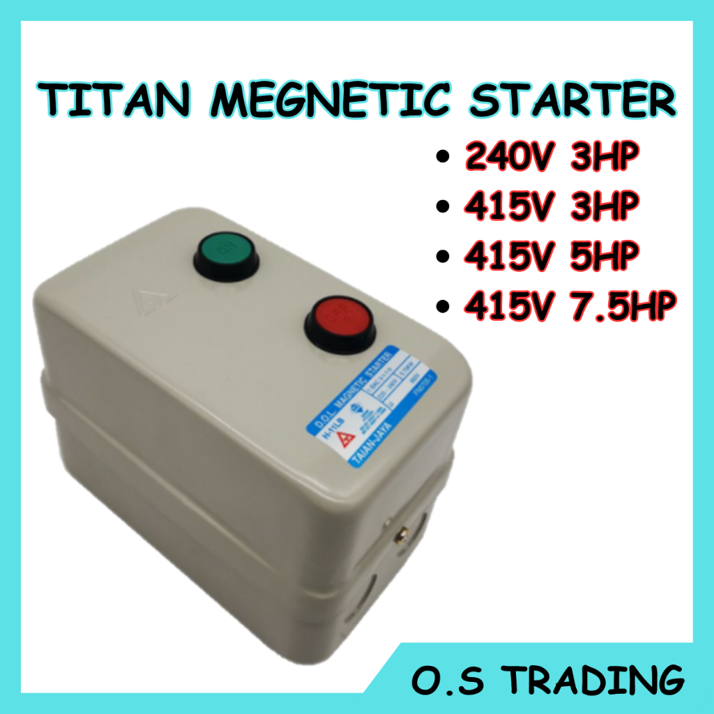 TAIAN DOL MAGNETIC STARTER MOTOR STARTER WATER PUMP STARTER 240V - 415V ...