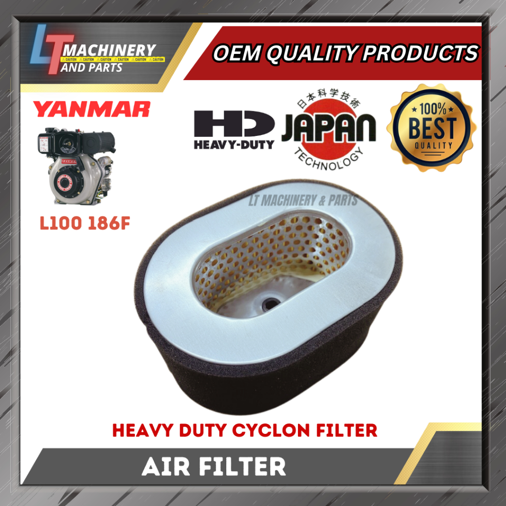 Yanmar China Engine L100 186F Air filter HEAVY DUTY | Shopee Malaysia