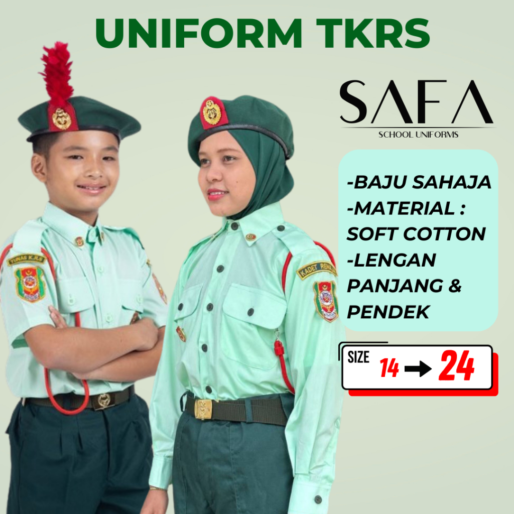 BAJU KEMEJA TUNAS KADET REMAJA SEKOLAH KRS TKRS LENGAN PANJANG SERAGAM ...