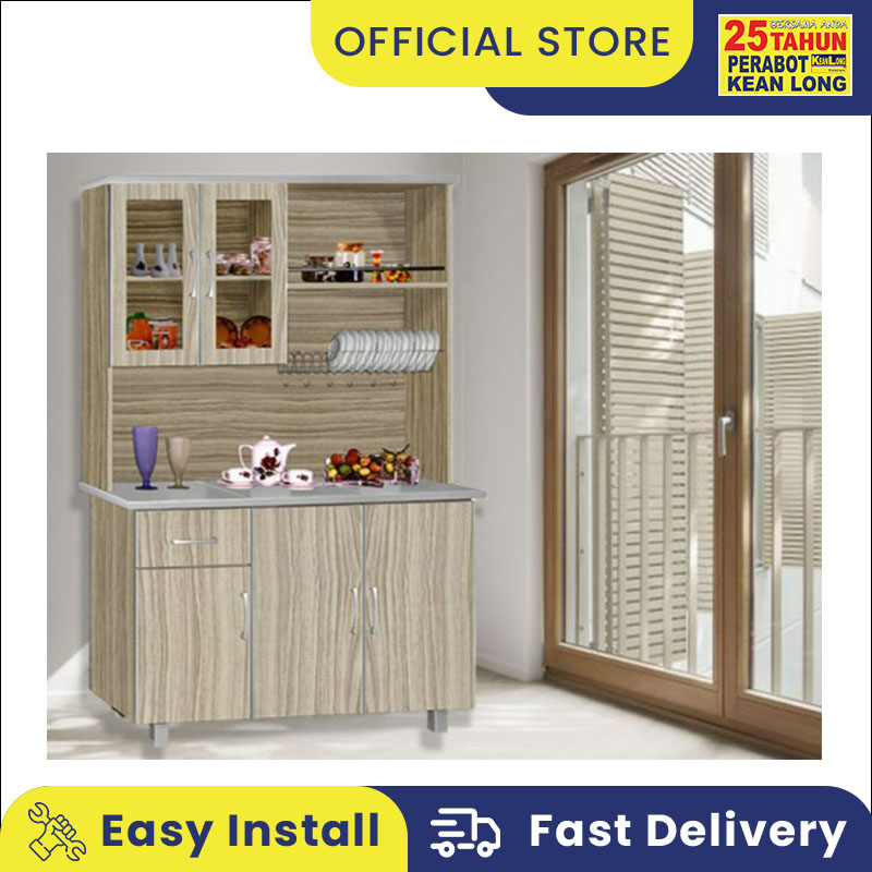 KLSB Almari Dapur Tinggi 3 Pintu 4' / Kabinet Dapur 4' / 3 Door High ...