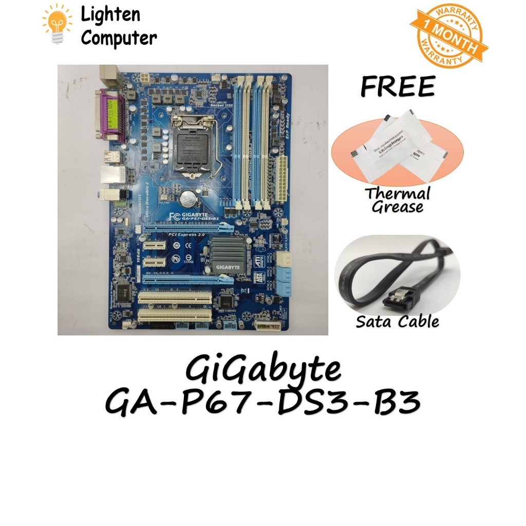 GiGabyte P67-DS3-B3 Motherboard | P67 | LGA 1155 | INTEL 2nd Gen | ATX ...