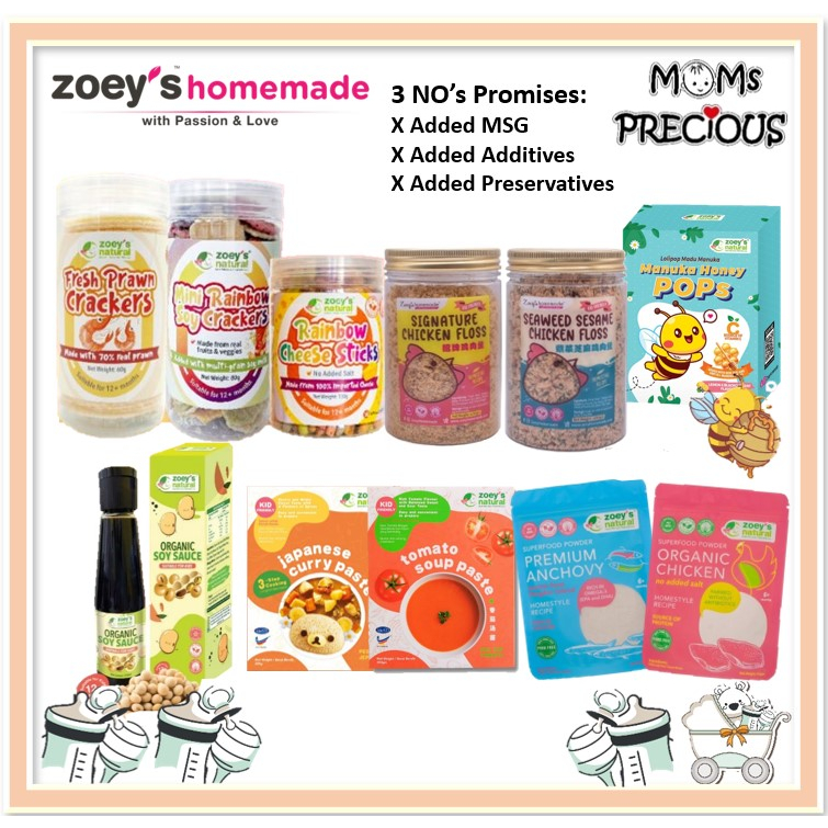 Zoey's Handmade Baby Food-Organic Soy Sauce/Chicken Floss/Anchovies ...
