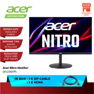 Acer Nitro IPS FHD Gaming Monitor (24"/165Hz G-SYNC HDR10 1MS ...