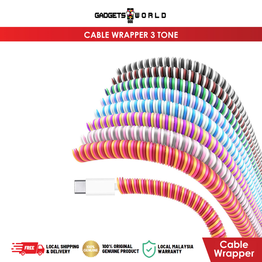 Cable Wrapper 3 Tone | Shopee Malaysia