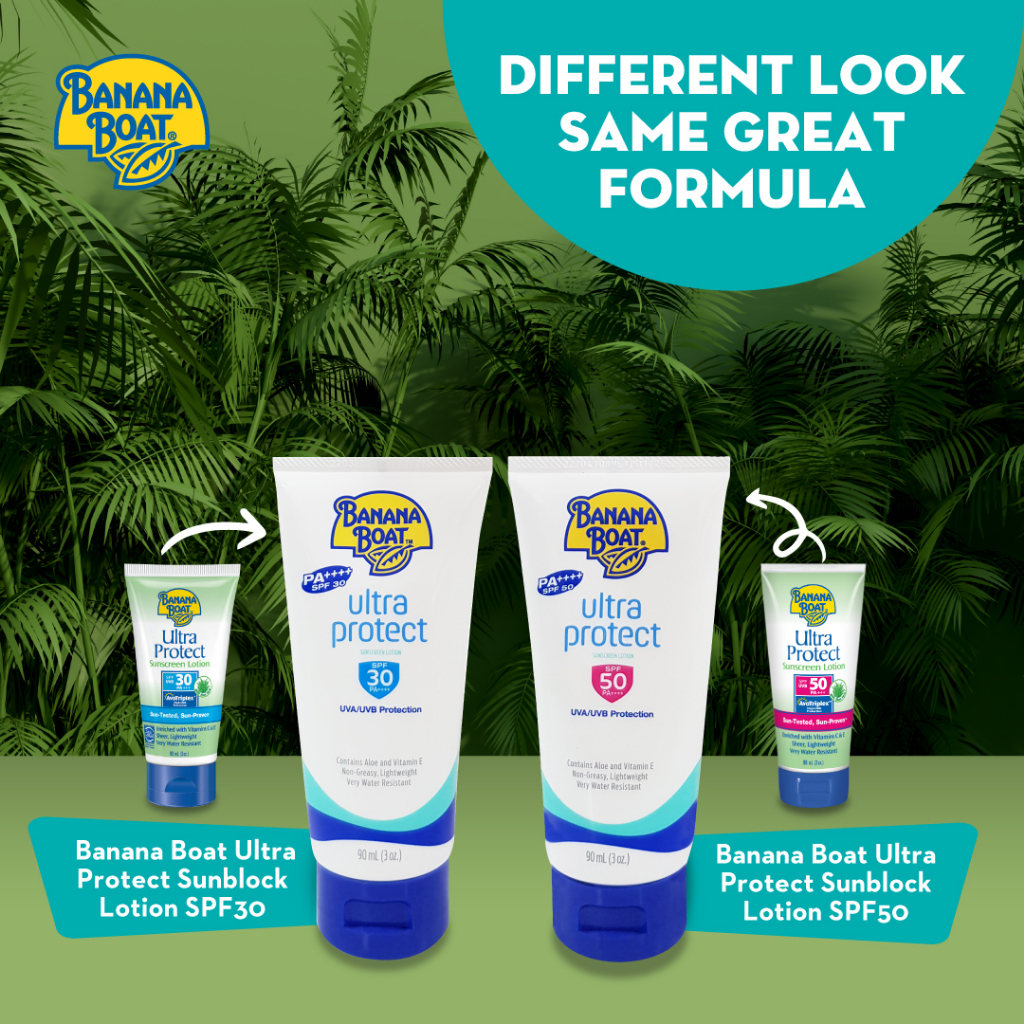 Banana Boat Ultra Protect Lotion 90ML (SPF50/SPF30) | Shopee Malaysia