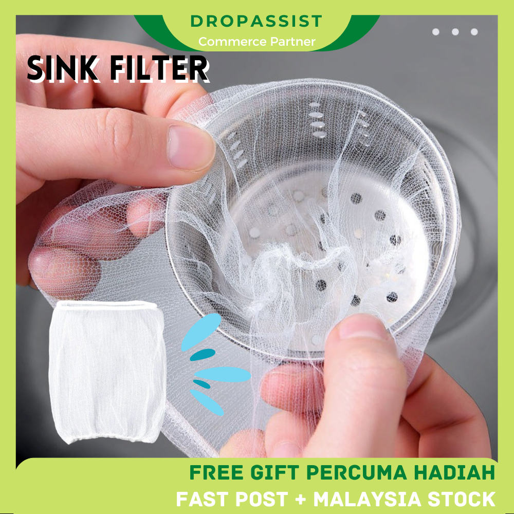 DROPASSIST 1692 50pcs Kitchen Sink Vegetable Washing Dishwashing Filter ...