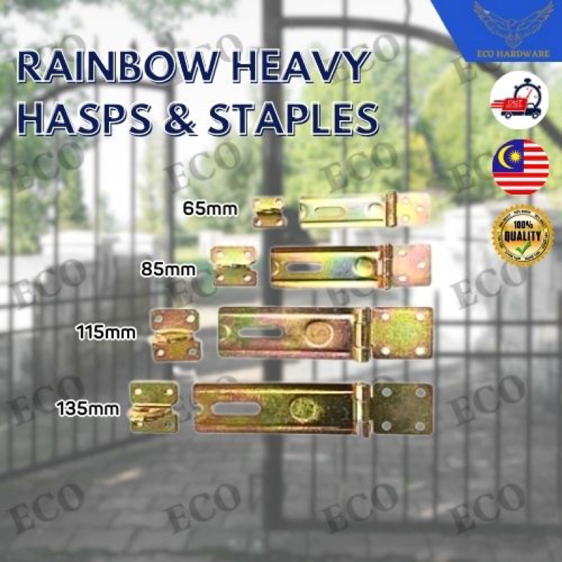 Rainbow Heavy Hasps & Staples/Mangga Besi Pintu for Safety Security ...