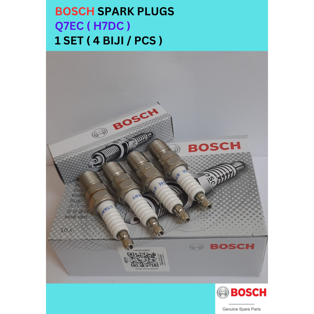 BOSCH Spark Plug Q7EC ( H7DC ) Campro Waja / Exora CPS / Preve CPS ...