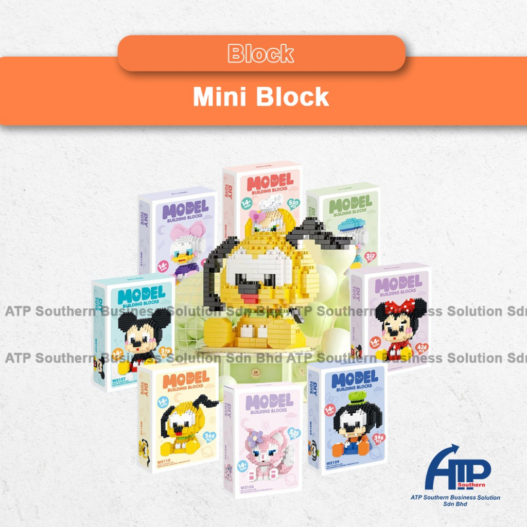 Mini Blocks Cute Cartoon Character Nano Building Blocks Educational ...