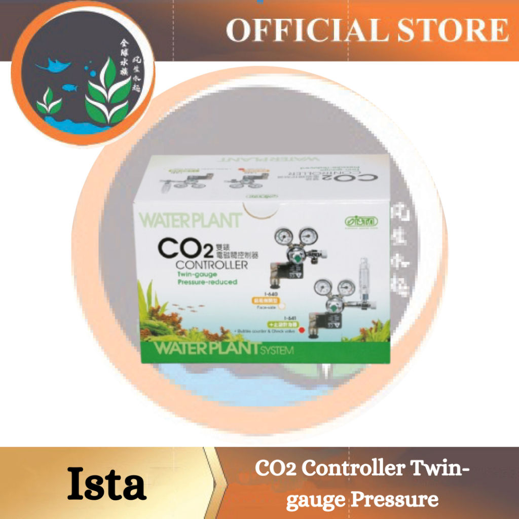 Ista CO2 Controller Twin-gauge Pressure-reduced +Bubble counter&Check ...