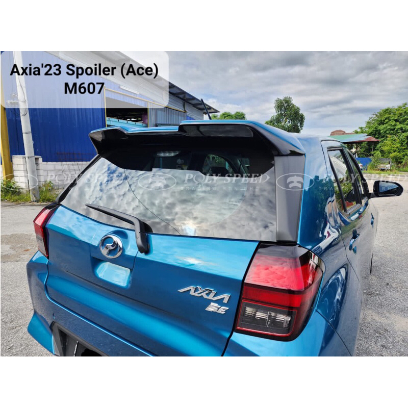 PERODUA AXIA 2023 ACE M607 SPOILER FIBREGLASS WITHOUT PAINT | Shopee ...