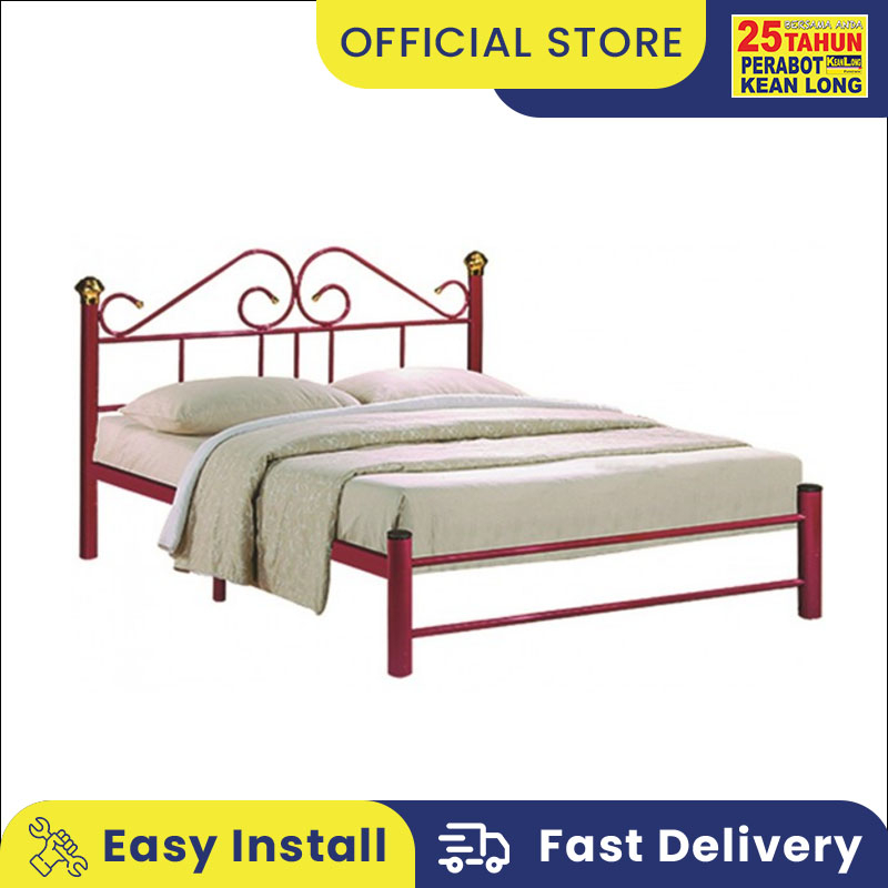 KLSB Metal Solid Bed Frame / Queen Bed / Katil Kelamin besi / Bingkai ...