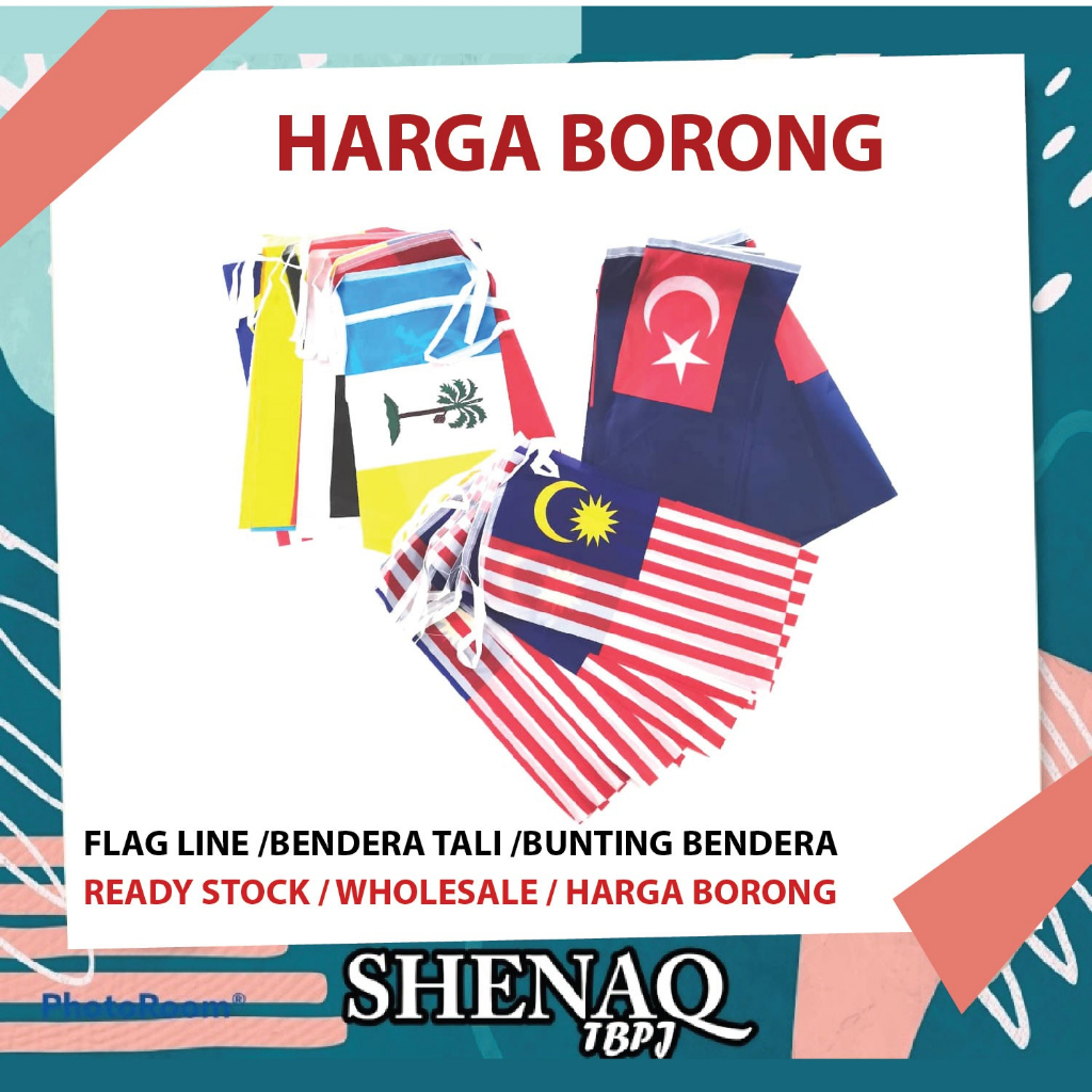 BENDERA/LINE FLAG/BANTING BENDERA MALAYSIA/BANTING BENDERA 14 NEGERI ...