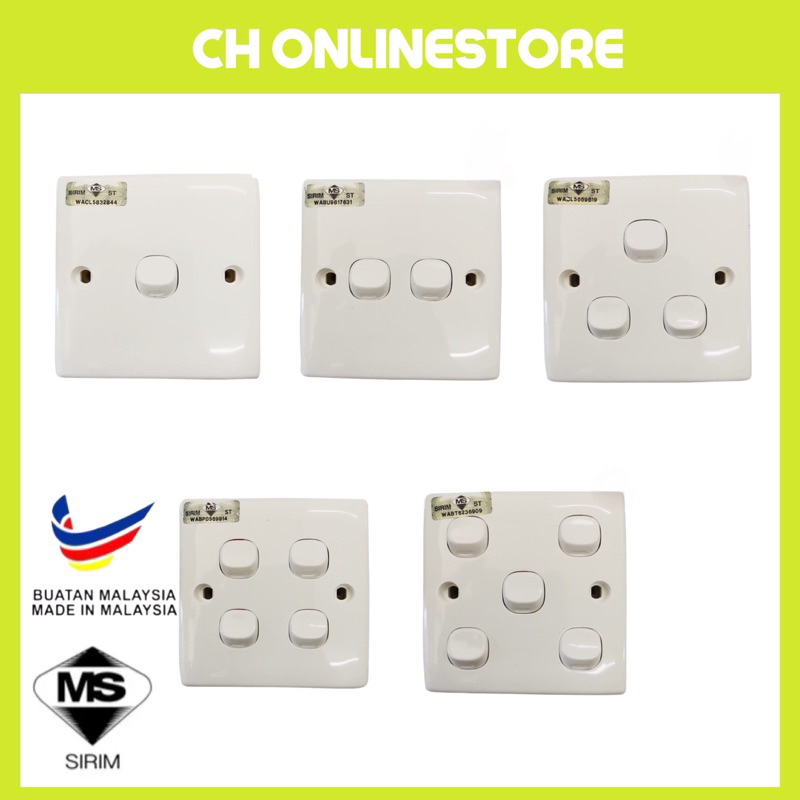 13A Single Switch Socket /Switch lampu Electric Socket /Socket Plug ...