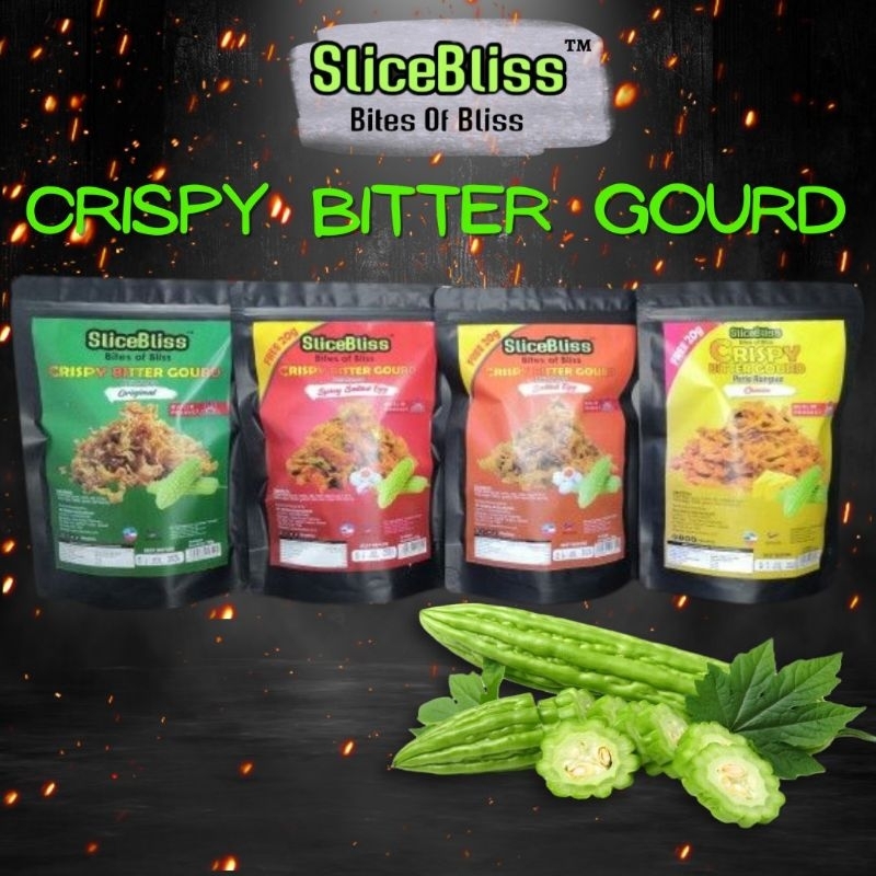 SNACK SLICEBLISS , PERIA CRISPY , CRISPY BITTER GOURD ORIGINAL / CHEESE ...