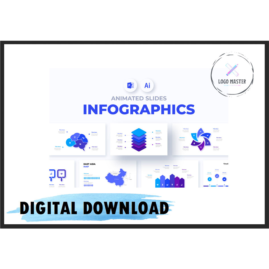 Infographic Diagram Presentation Templates 3000++ Set | Shopee Malaysia