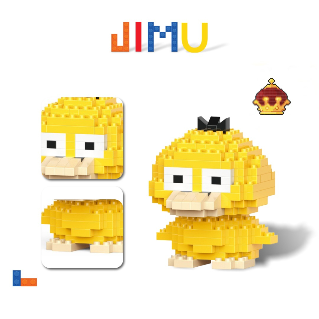 JIMU Tiny Block Series W2601-47 Cute Cartoon Yellow Duck Building Block ...