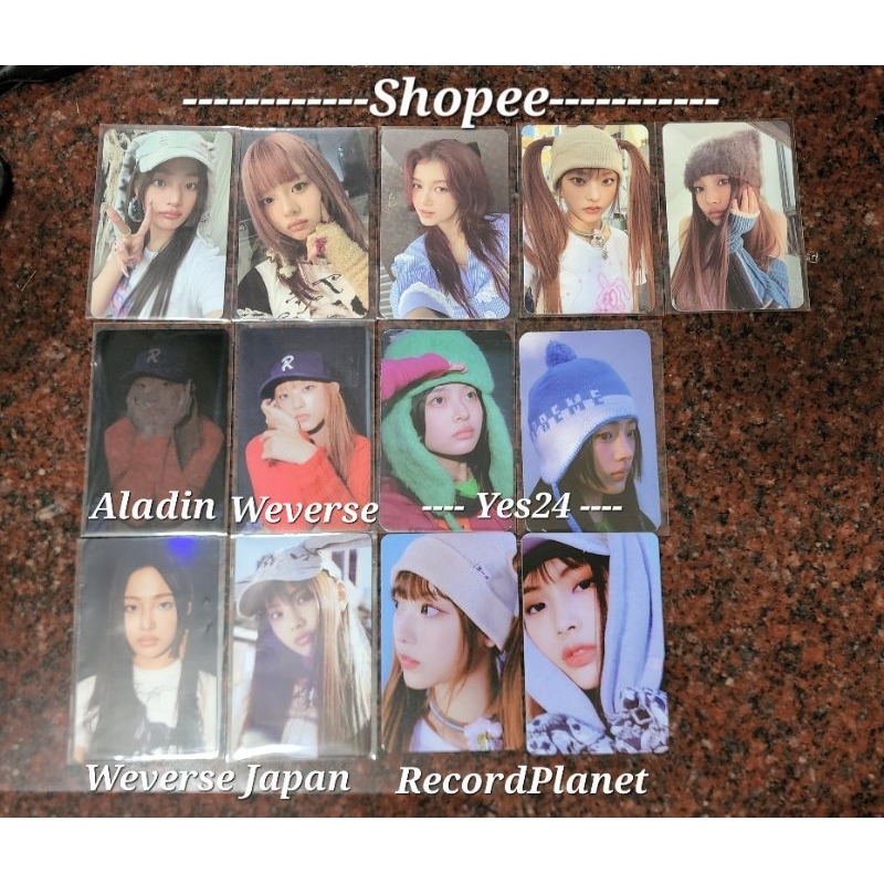 NewJeans OMG POB preorder benefit photocards PC Minji Hanni danielle Haerin Hyein | Shopee Malaysia