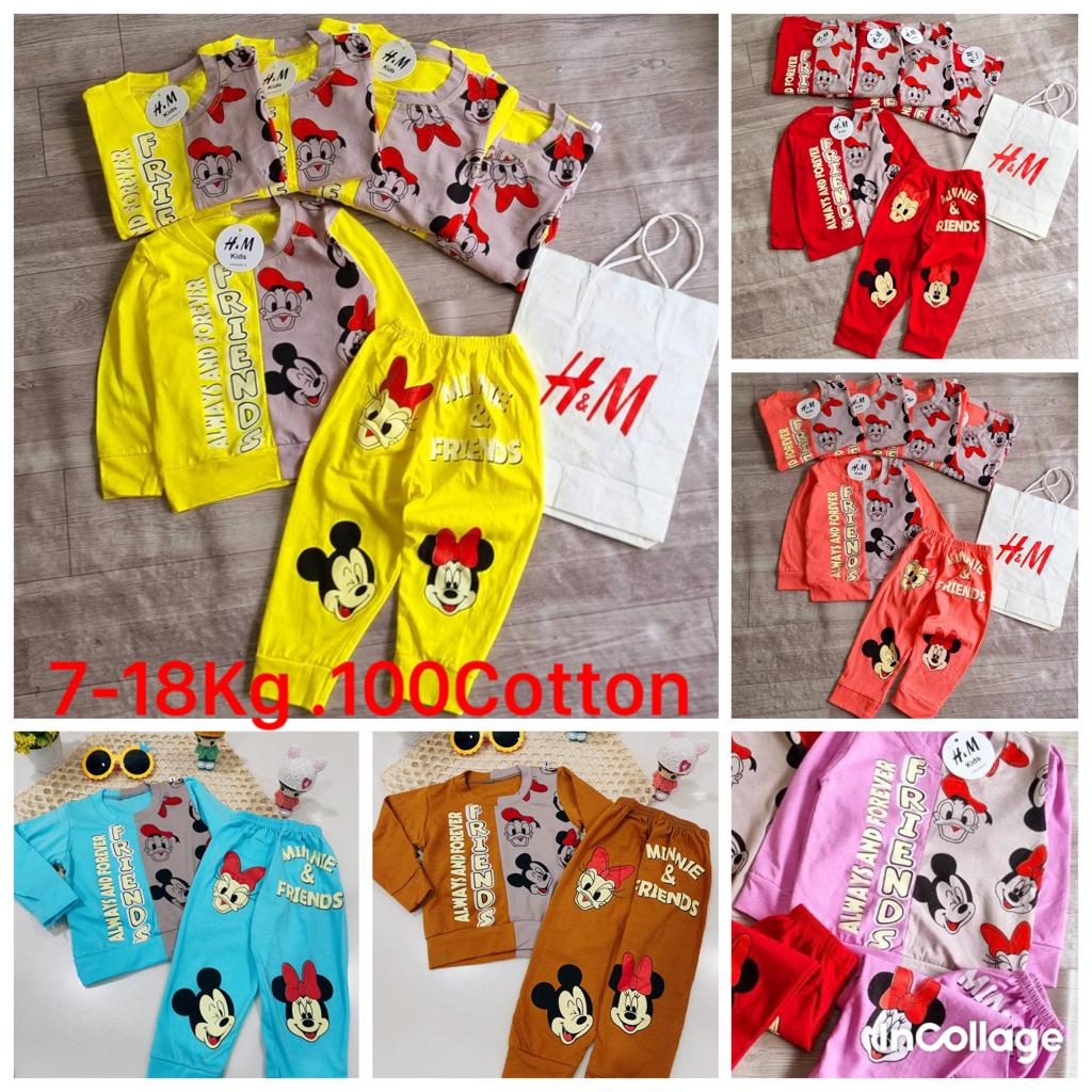 7-18KG 6M-5YEAR OLD Kids Pyjamas Set Children Sleepwear Baju Tidur ...