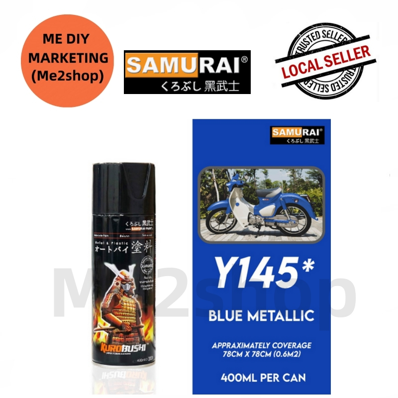 Y145* BLUE METALLIC~SAMURAI SPRAY PAINT MOTORCYCLE~ YAMAHA COLOURS ...