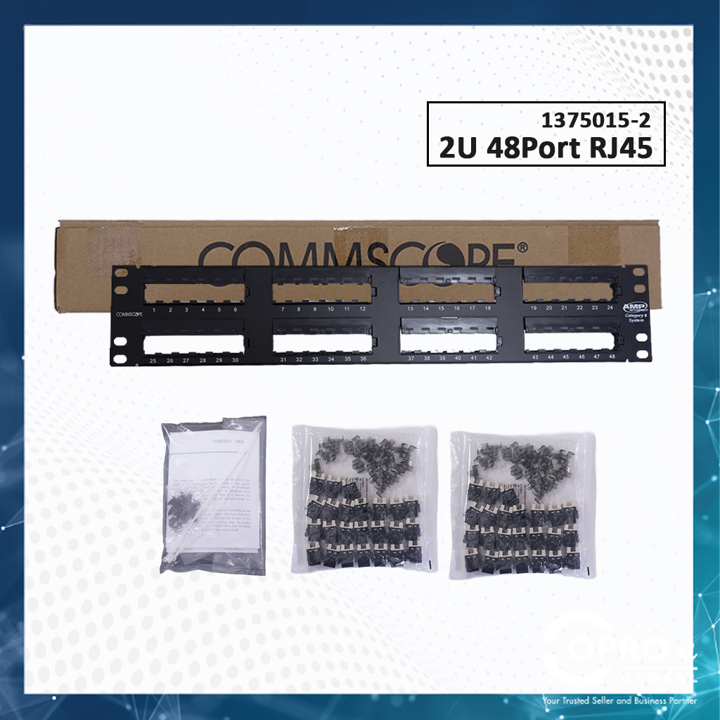 Commscope AMP® Ori CAT 6 Patch Panel 1U-24 Ports / 2U-48 Ports [Full ...