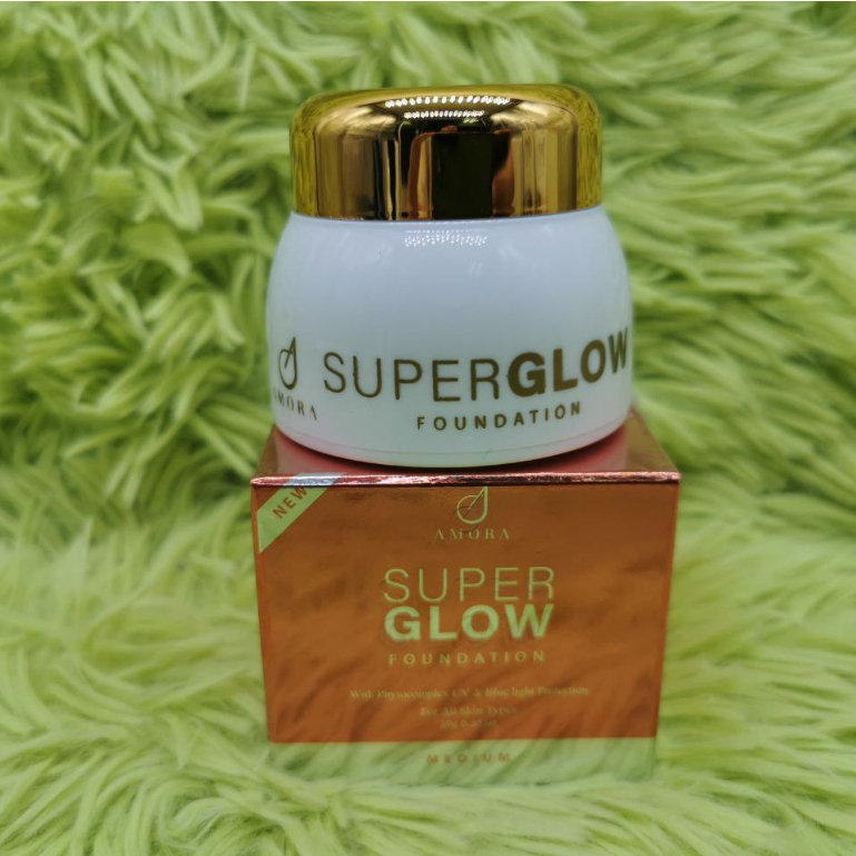 AMORA SUPER GLOW FOUNDATION FULL COVERAGE 100% ORIGINAL HQ | Shopee ...