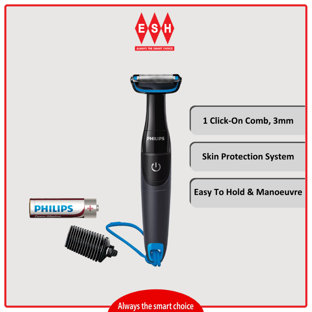 Philips BG1024 Bodygroom Series 1000 Showerproof Groin & Body Trimmer ...