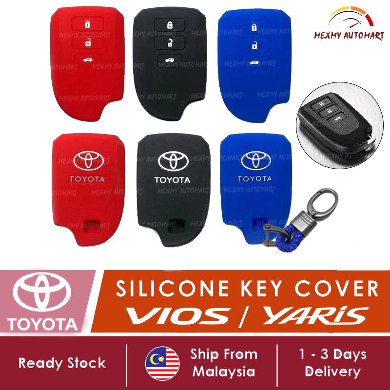 Toyota Vios Yaris Silicone Car Key Cover Protector Casing Keyless ...