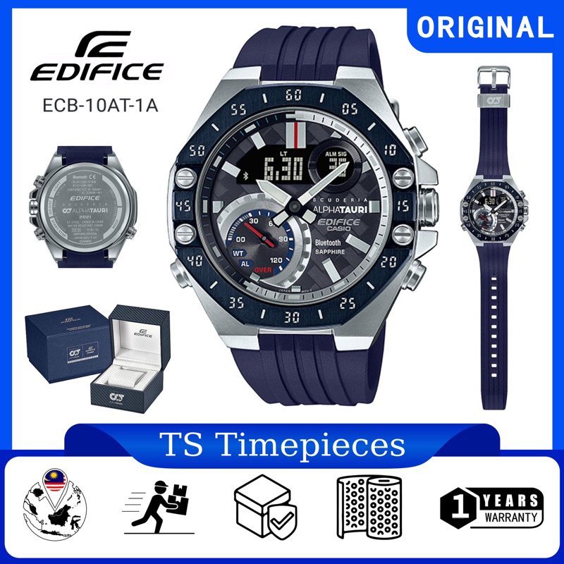 CASIO ECB-10AT-1A EDIFICE Scuderia AlphaTauri Limited Edition Smartphone Link Parallel Import ...