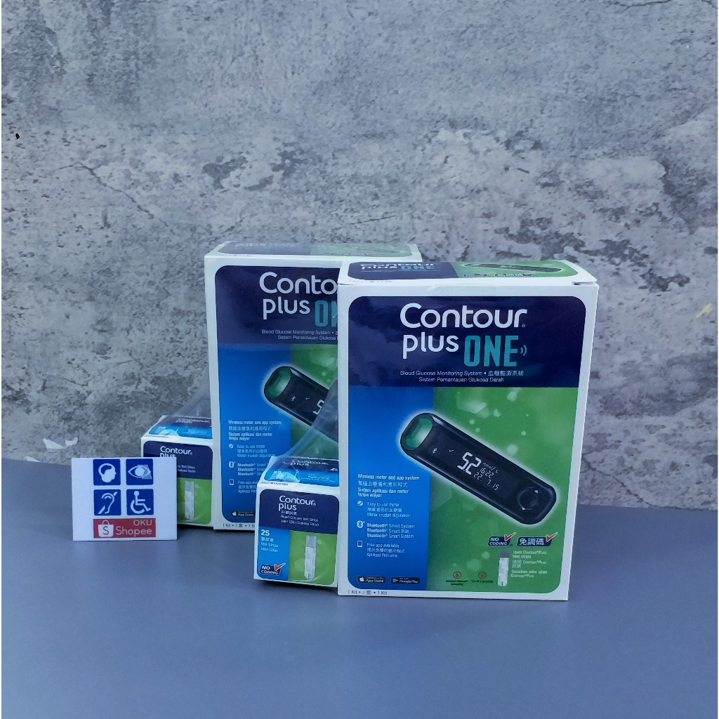 Contour Plus One Meter Starter Pack With Test Strip (25's) | Shopee ...