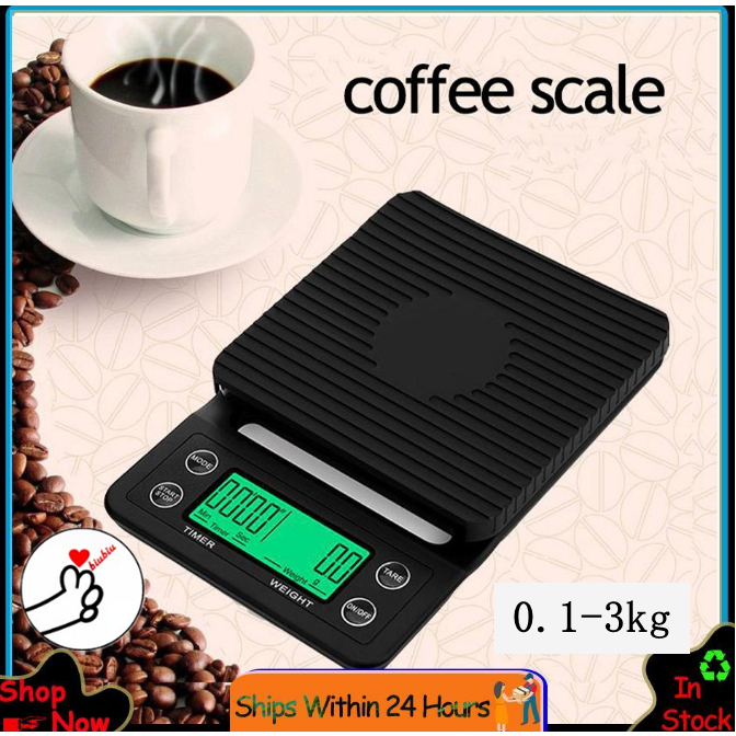 【Ready From MY】Kitchen Weighing Scale Digital Scale LCD Barista Coffee ...