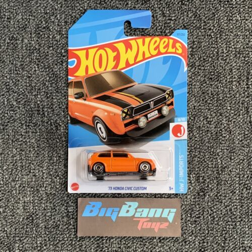 Hot Wheels 73 Honda Civic Custom Orange #117 Case L (In-Stock) New ...