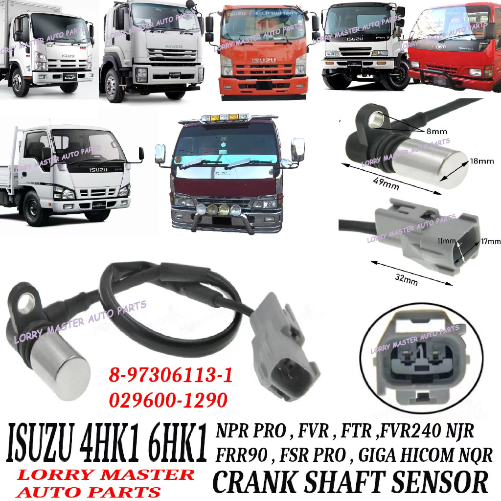 CRANKSHAFT POSITION SENSOR FOR ISUZU / HINO / 4HK1 / 6HK1 lorry TRUCK 8 ...