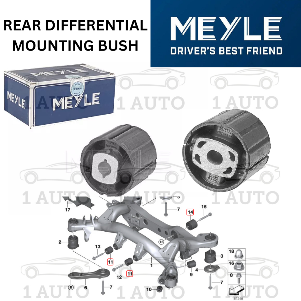 MEYLE GERMANY REAR DIFFERENTIAL MOUNTING BMW E90 E87 E92 E93 E84 ...