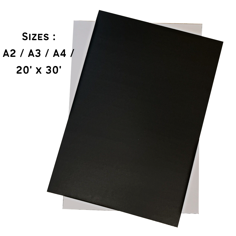 Black Mounting Board (A2, A3, A4, 20x30) Black Card | Shopee Malaysia