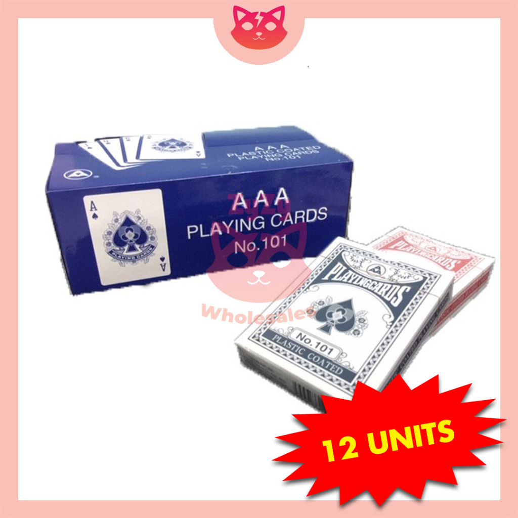 AAA Playing Card Poker Card Plastic Coated 101 (12 UNITS) | Shopee Malaysia